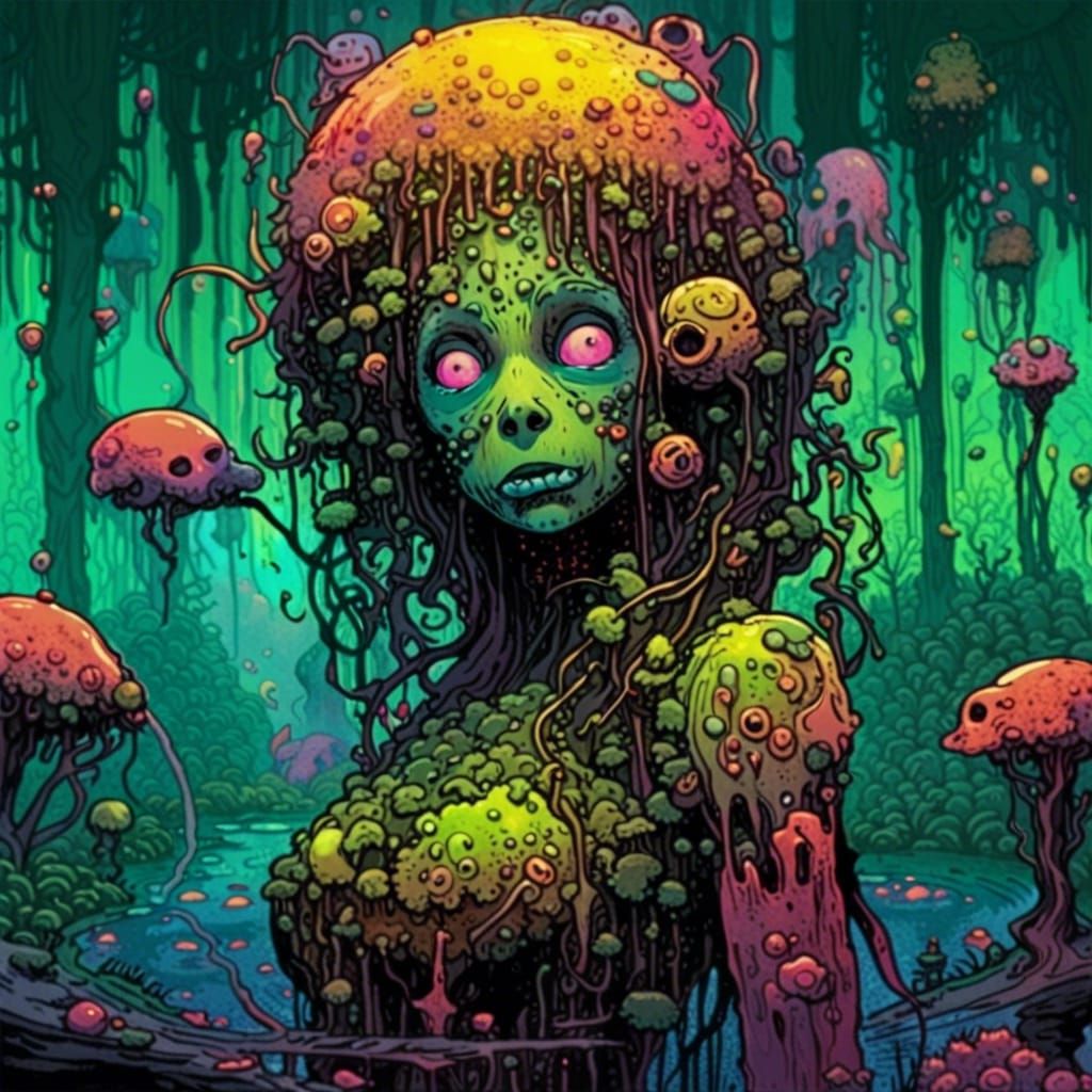 Zombie Swamp - AI Generated Artwork - NightCafe Creator