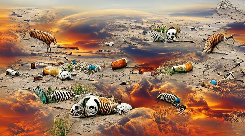 Anthropocene extinction 5 - the end of life as we know it - AI ...
