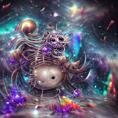 mechanical beholder is space - AI Generated Artwork - NightCafe Creator