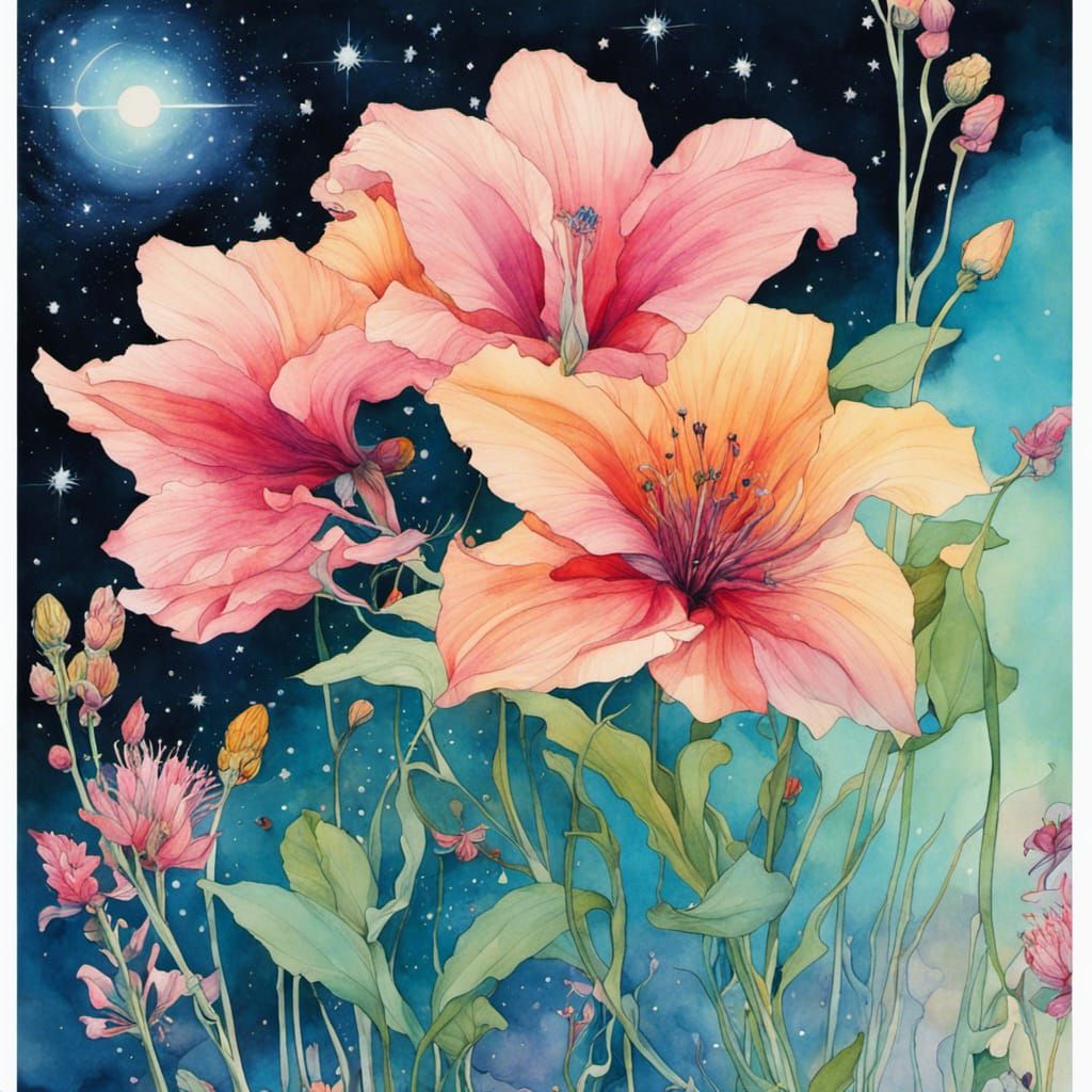 pen and watercolor style, Conrad Roset, Amanda Sage, Greg Simkins; Lily ...