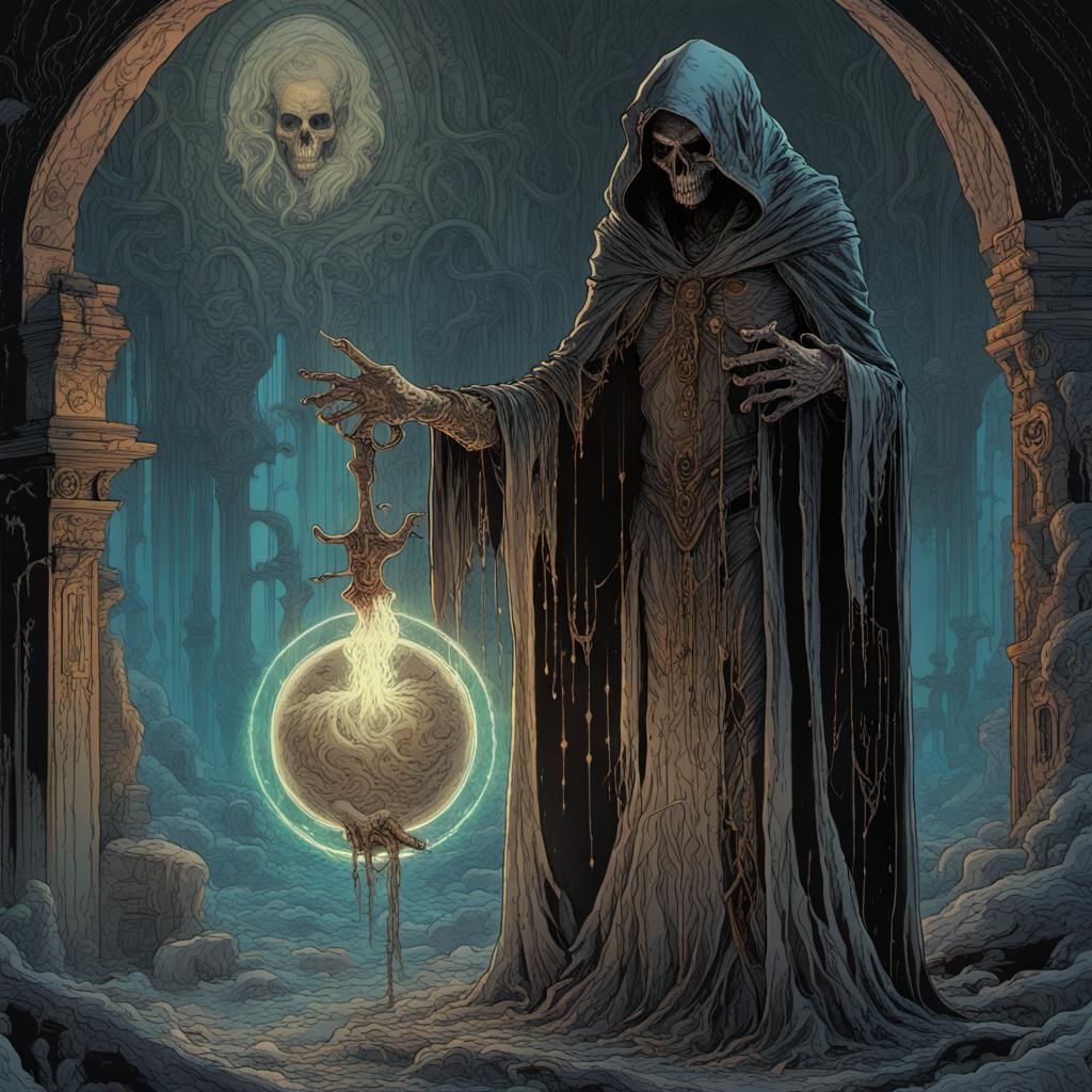 Necromancy and death - AI Generated Artwork - NightCafe Creator