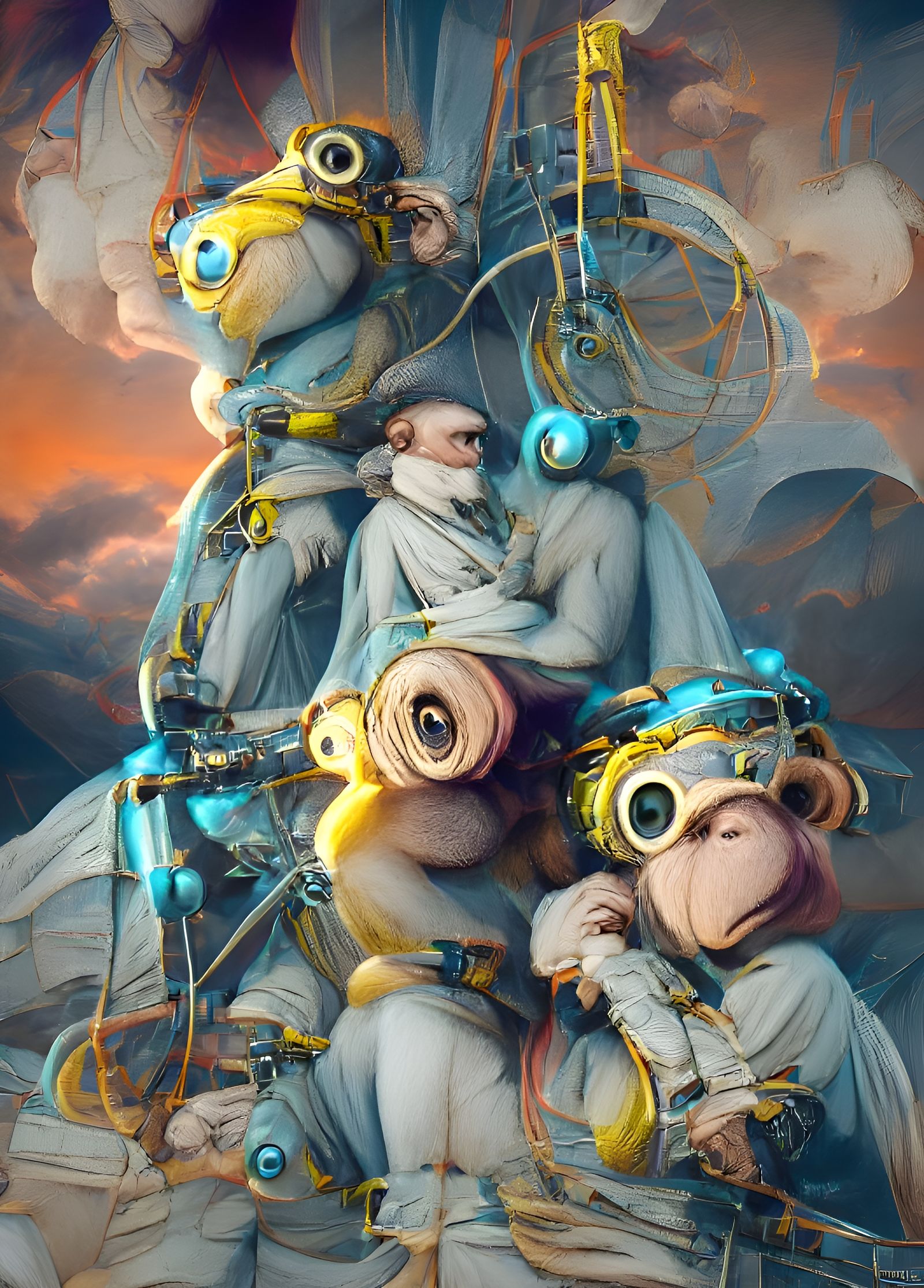 The cosmic monkeys - AI Generated Artwork - NightCafe Creator