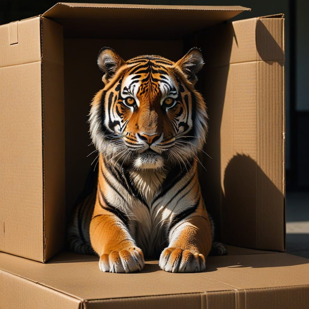 Big cat is still a cat - Majestic Tiger Finds Solace in Hum...