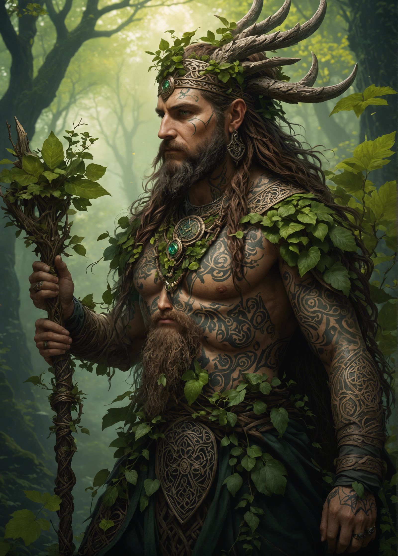 The Druid - AI Generated Artwork - NightCafe Creator