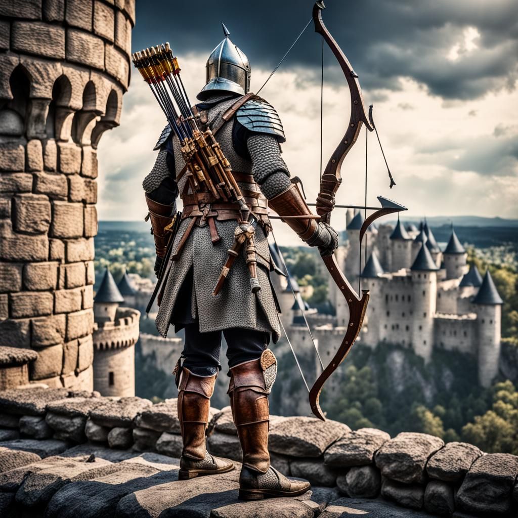 Knightly archery - AI Generated Artwork - NightCafe Creator
