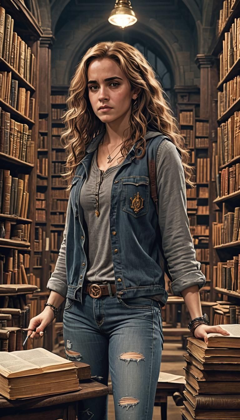 Hermione granger is back from holidays. - AI Generated Artwork ...