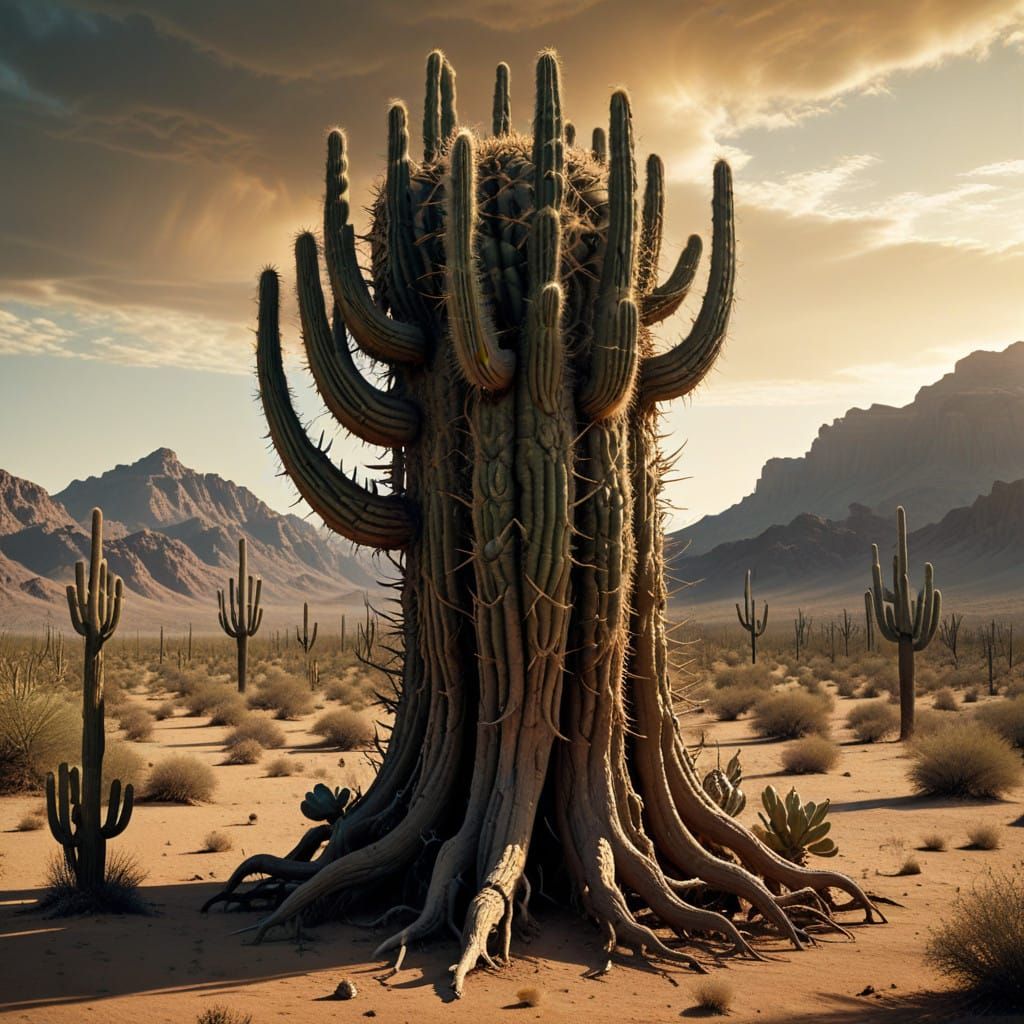 The walking cactus. - Botanical Titan Emerges from the Deser...