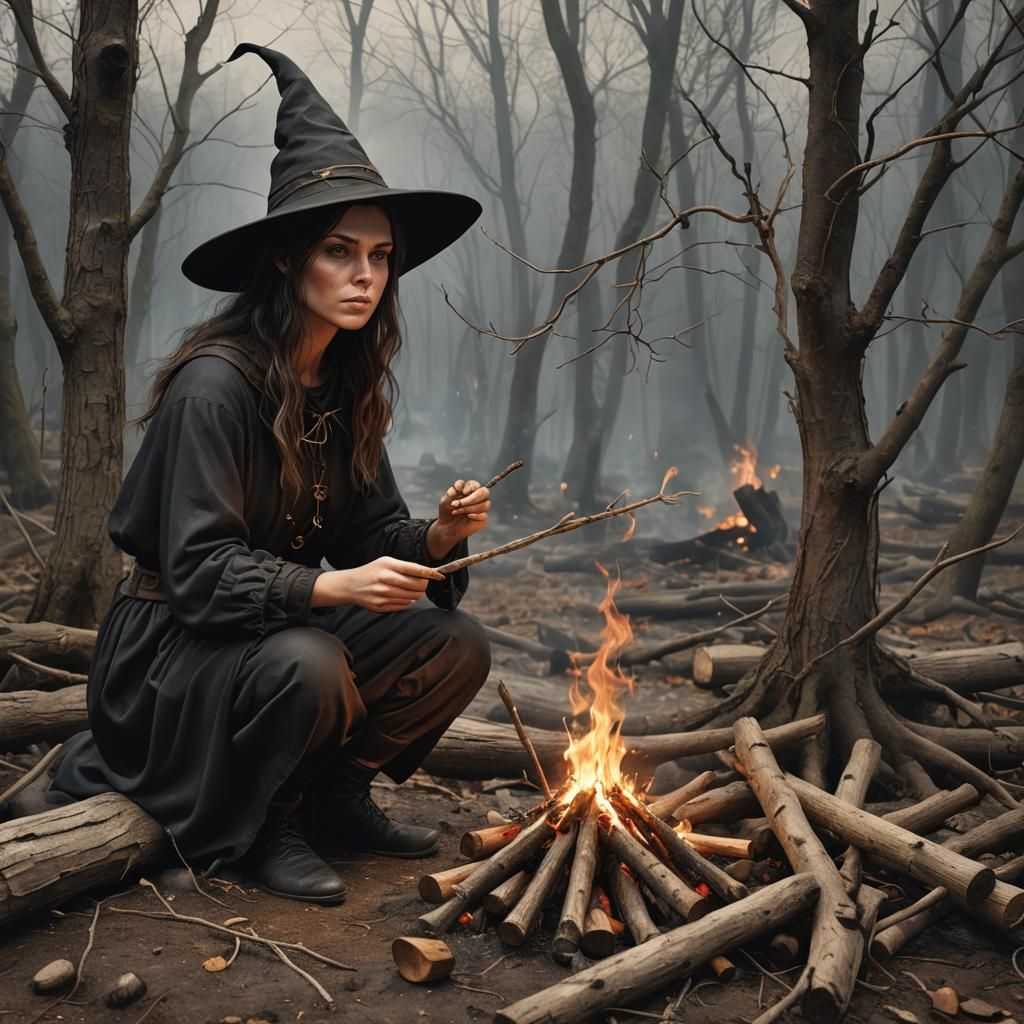 Witch Fire - AI Generated Artwork - NightCafe Creator