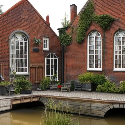 Hofje in the old town Haarlem, by Sulamith Wülfing, Jean-Baptiste Monge and Guido Borelli - AI ...