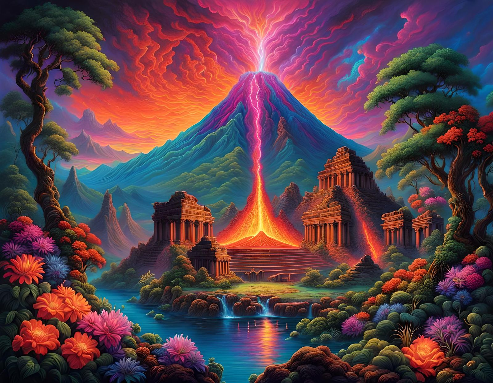 Eruption - AI Generated Artwork - NightCafe Creator