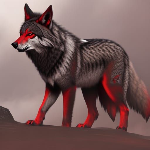 Hell Wolf - AI Generated Artwork - NightCafe Creator