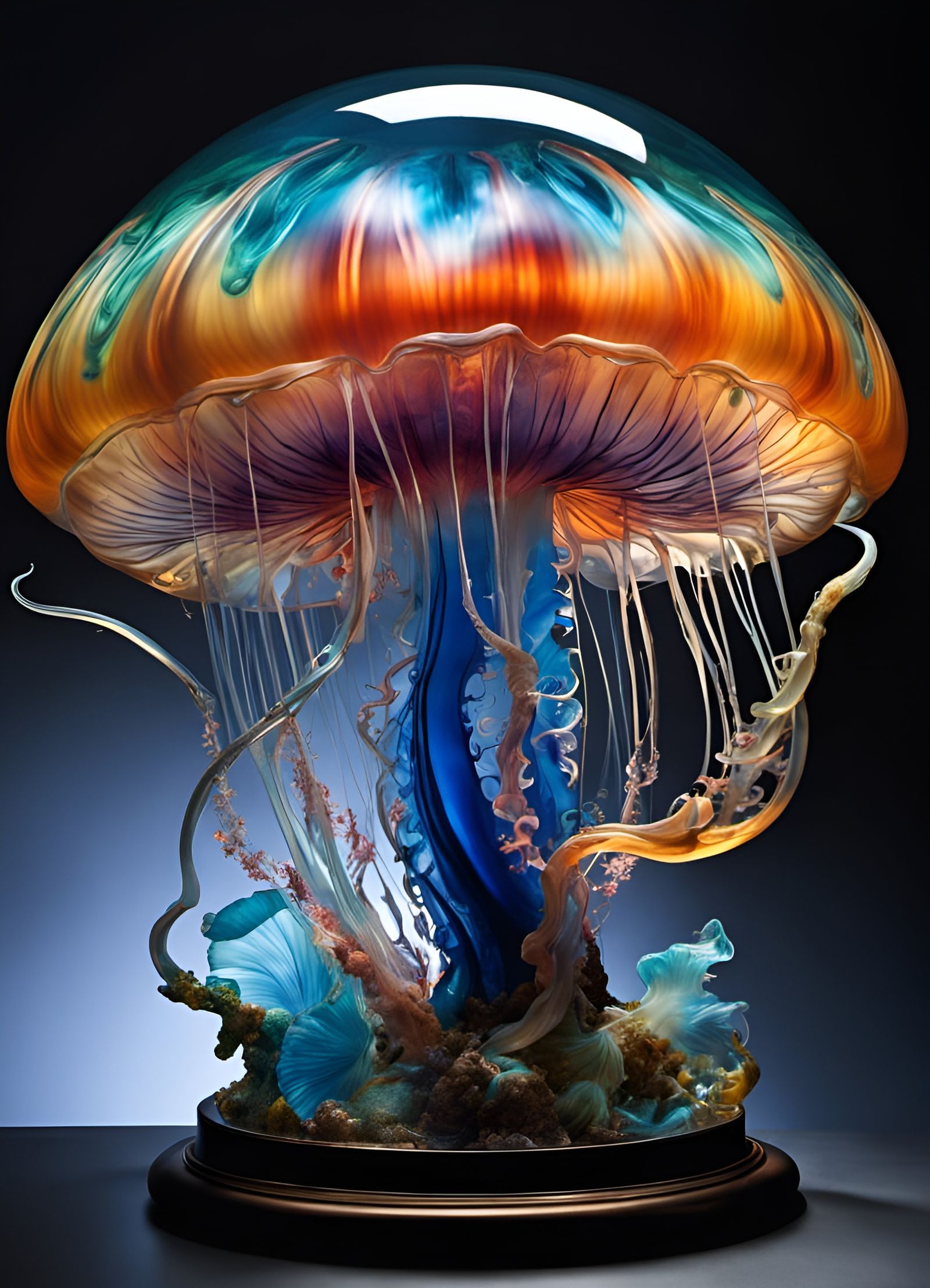 Blown Glass Masterpiece - AI Generated Artwork - NightCafe Creator