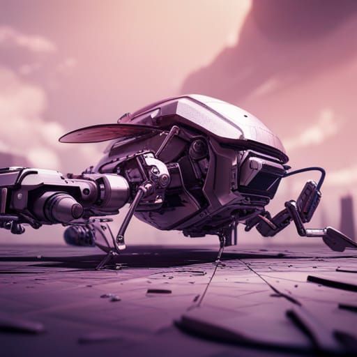 A cockroach killing machine - AI Generated Artwork - NightCafe Creator