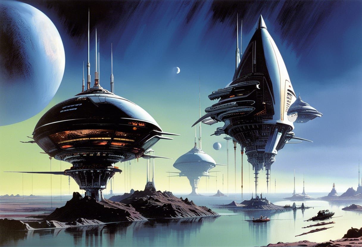 Alien colony - AI Generated Artwork - NightCafe Creator