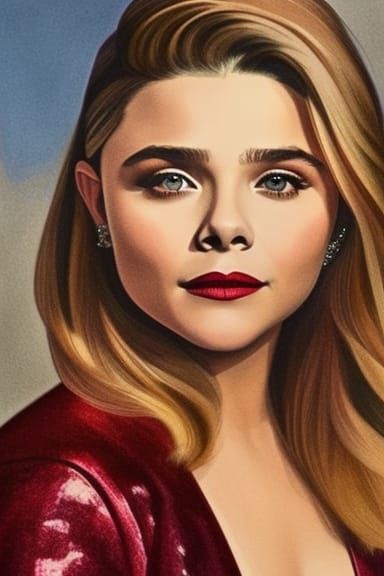 Chloe Grace Moretz #5 - AI Generated Artwork - NightCafe Creator