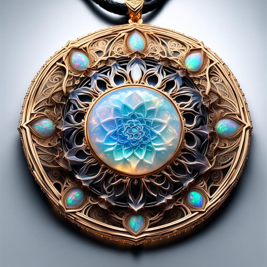 Sparkling Divine Mandala - AI Generated Artwork - NightCafe Creator