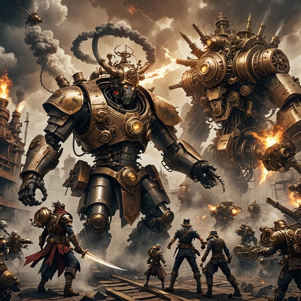 cool anime battle scene between two gods of war and engineering ...