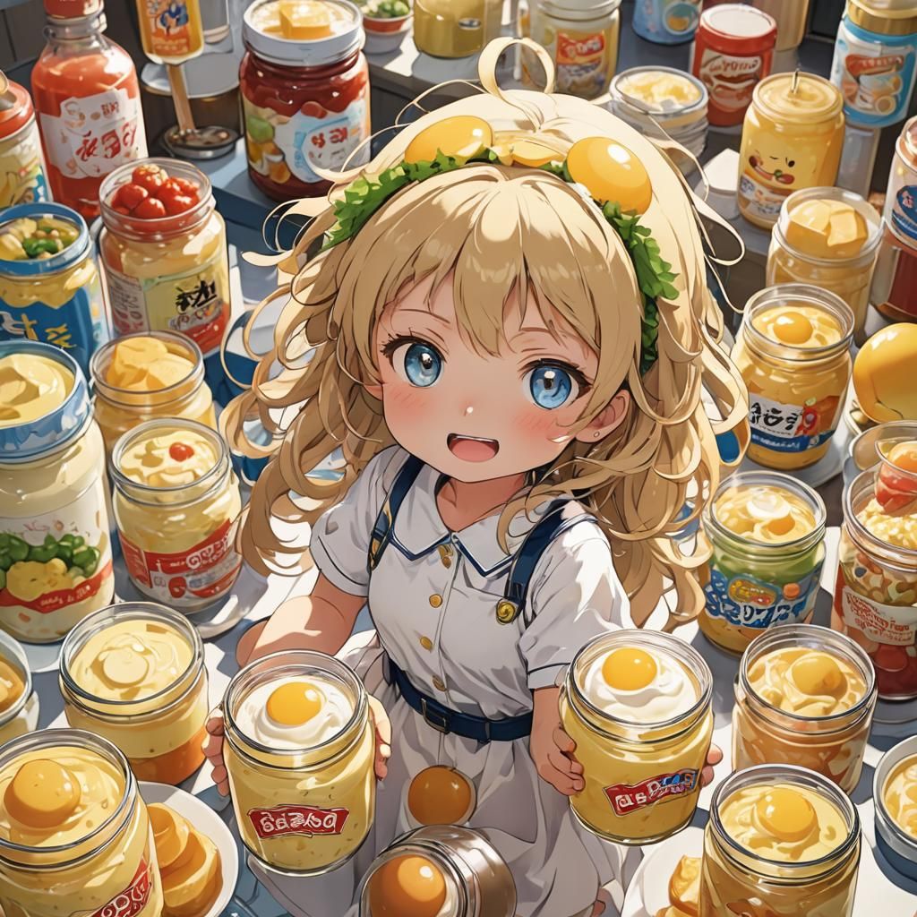 Mayonnaise Girl - AI Generated Artwork - NightCafe Creator
