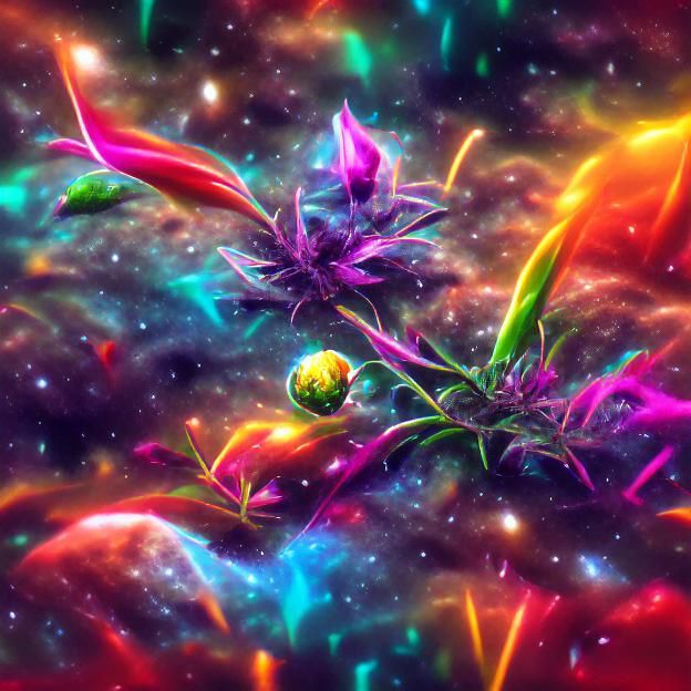 Space Weed - AI Generated Artwork - NightCafe Creator