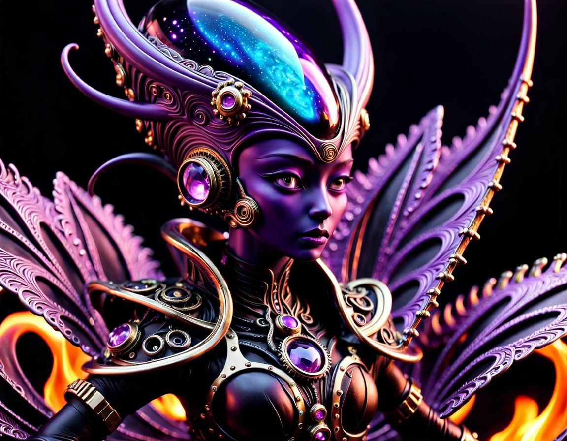 Dancing alien goddess - AI Generated Artwork - NightCafe Creator