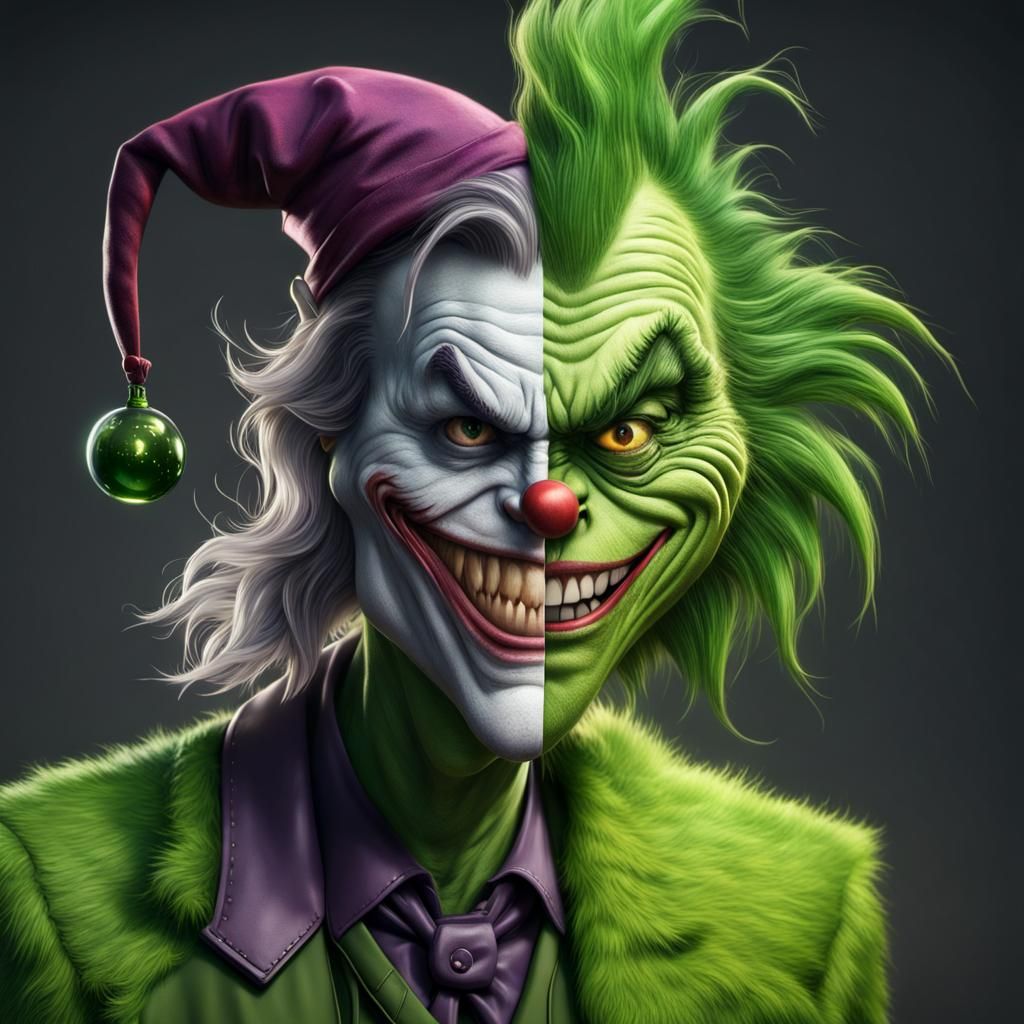 The Joker and the Grinch Mashup 6 - AI Generated Artwork - NightCafe ...