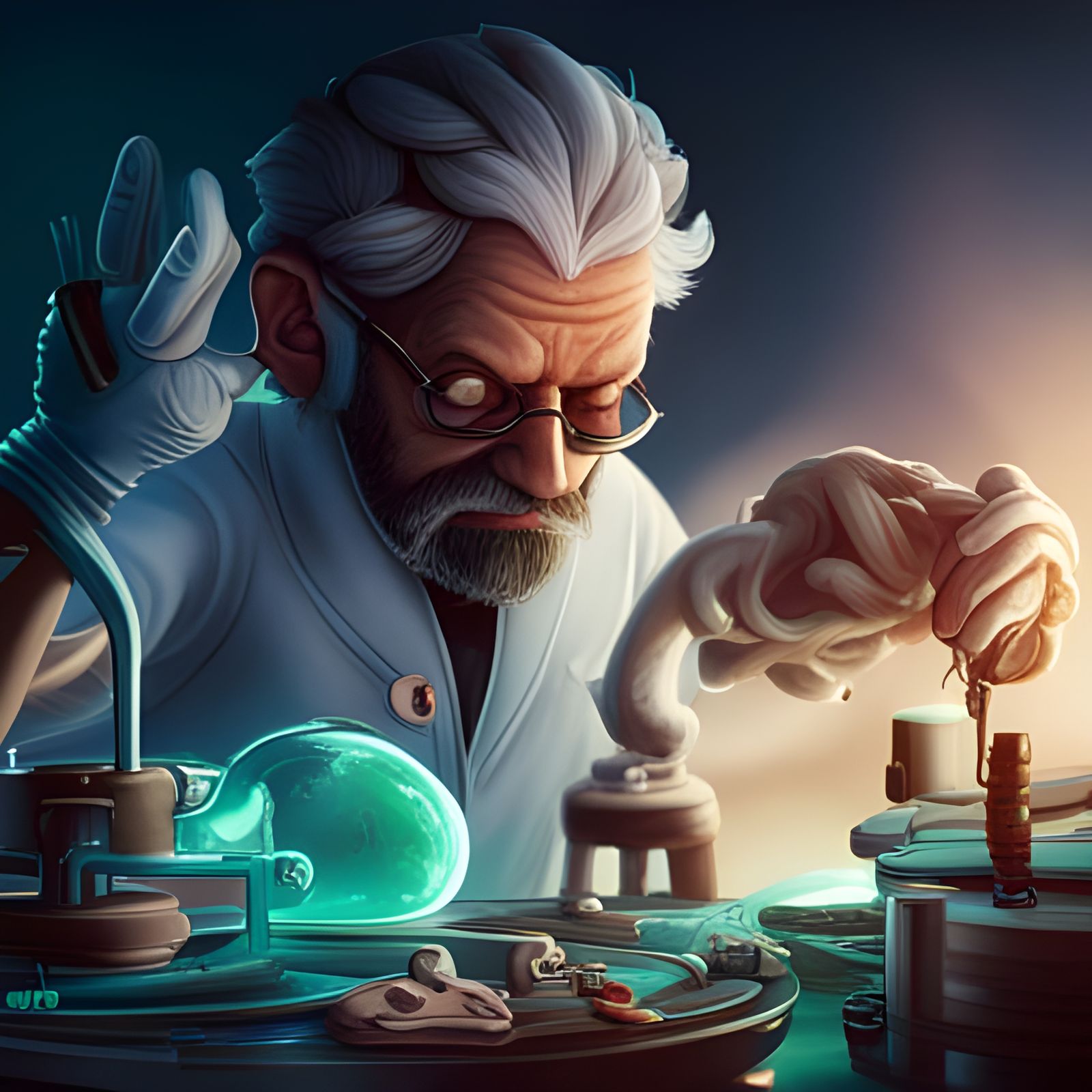 Mad Scientist - AI Generated Artwork - NightCafe Creator