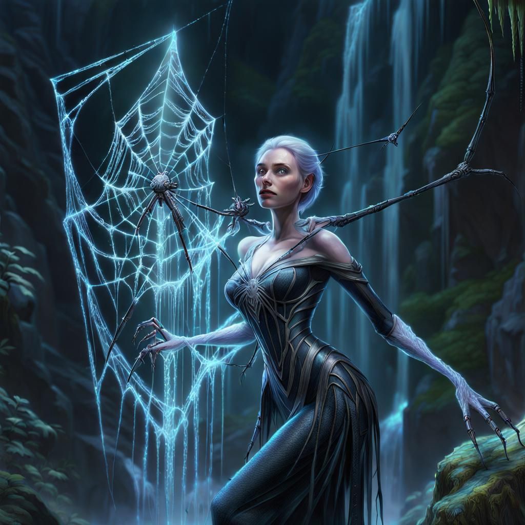 Falling into the Arachne's web - AI Generated Artwork - NightCafe Creator