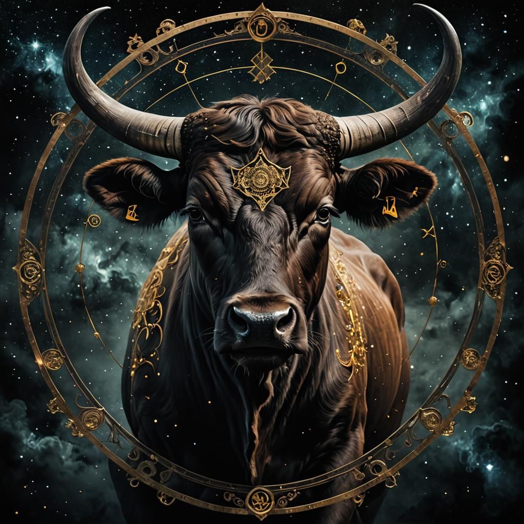"Zodiac Throwback" (Taurus) - AI Generated Artwork - NightCafe Creator