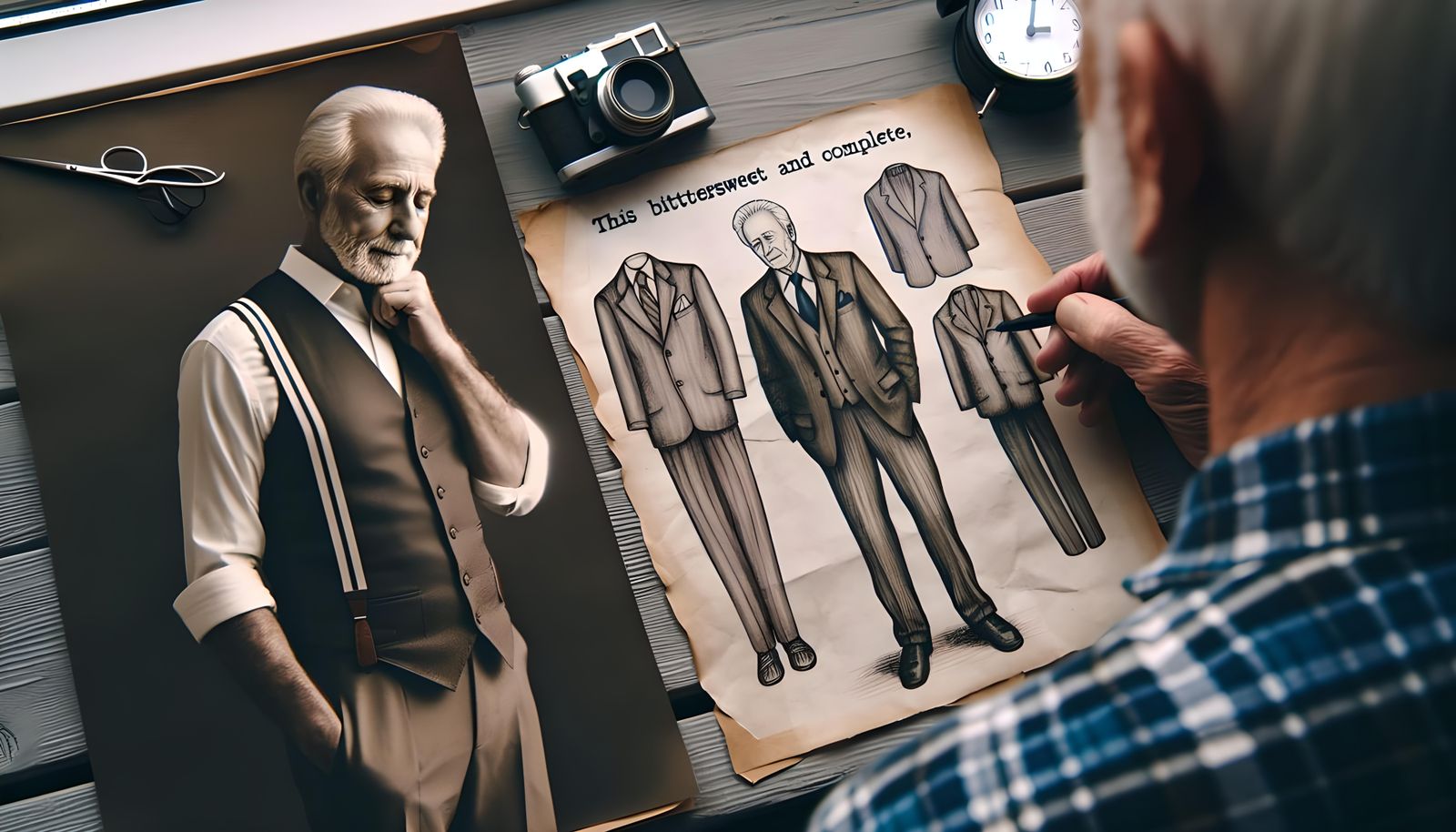 It's sad and it's sweet, and I knew it complete when I wore a younger man's clothes. - AI ...