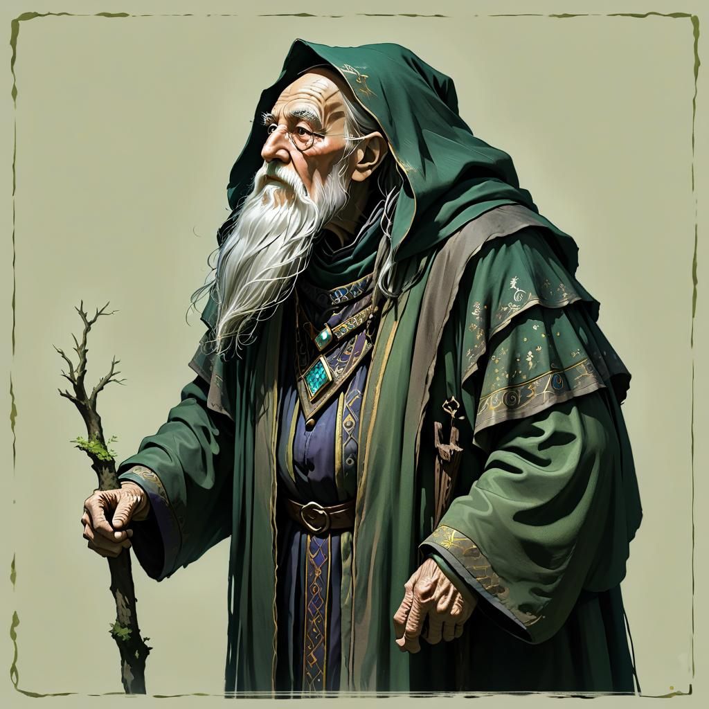 An old wizard walking in the forest - AI Generated Artwork - NightCafe ...