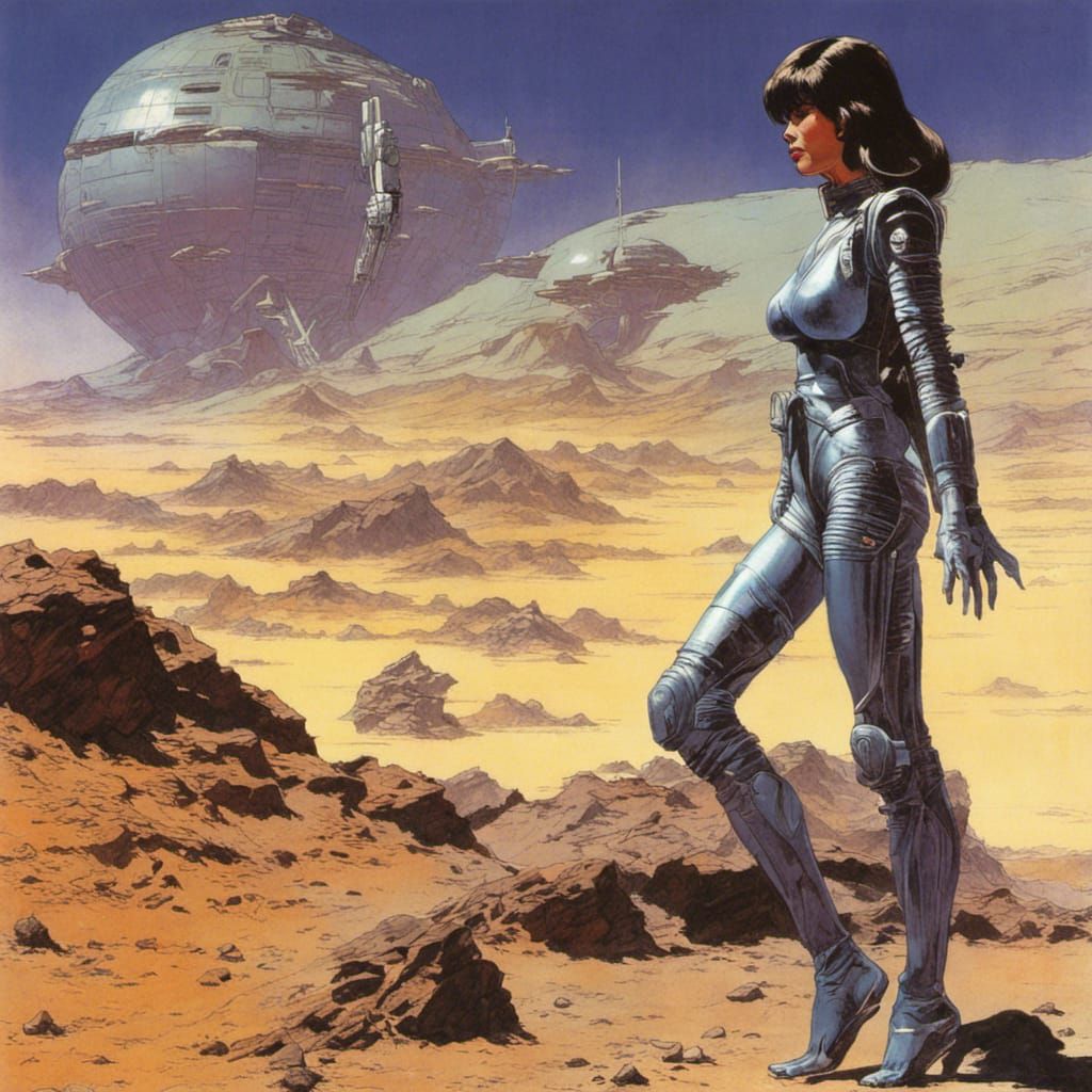 Spacegirl - AI Generated Artwork - NightCafe Creator