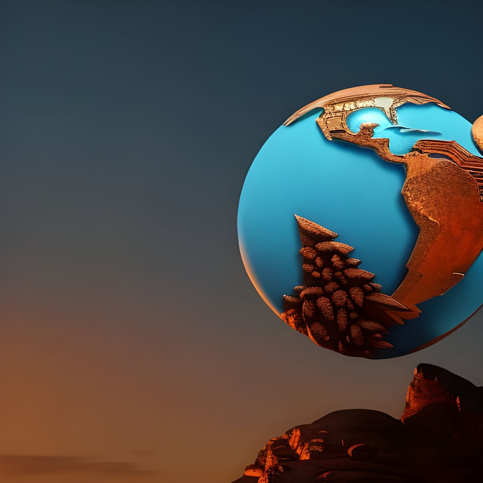 Atlas side view - AI Generated Artwork - NightCafe Creator