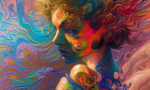 embrace, love - full scale portrait, intricately detailed body, splash ...