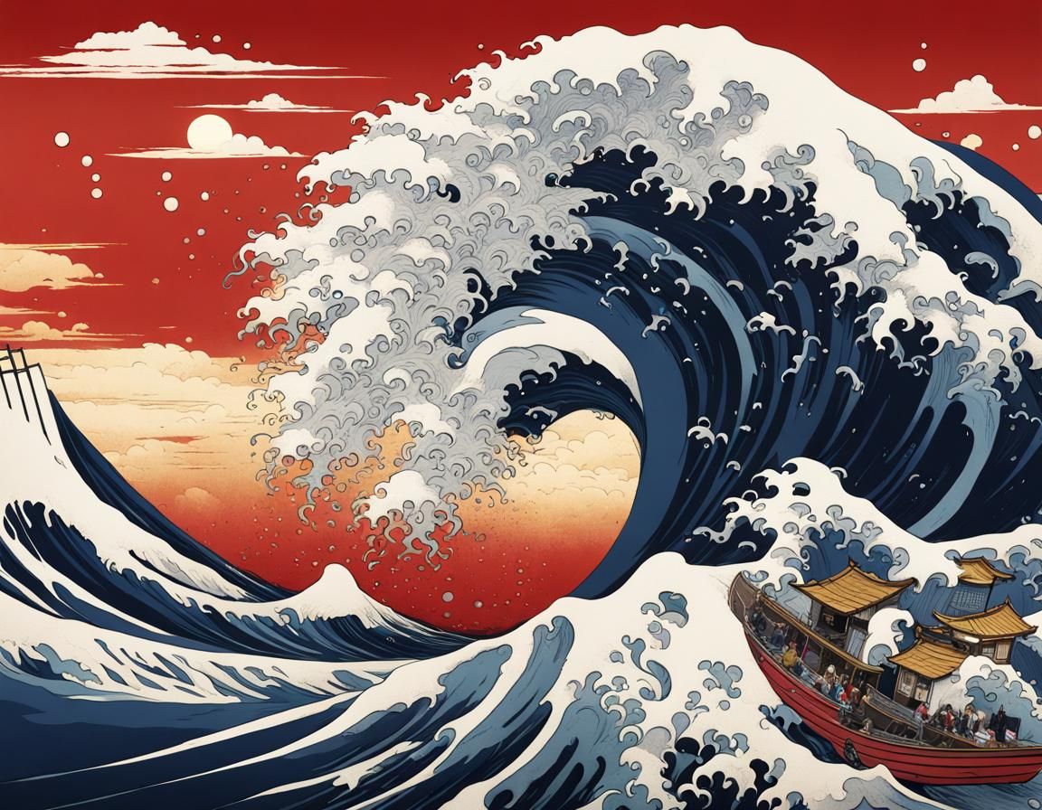 Big Wave - AI Generated Artwork - NightCafe Creator