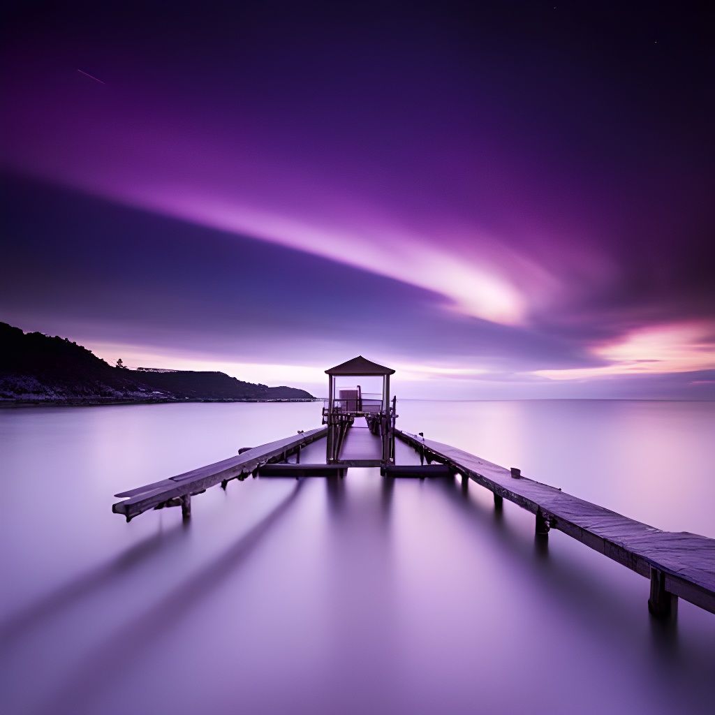 Purple hour - AI Generated Artwork - NightCafe Creator