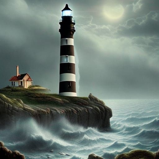 lighthouse - AI Generated Artwork - NightCafe Creator