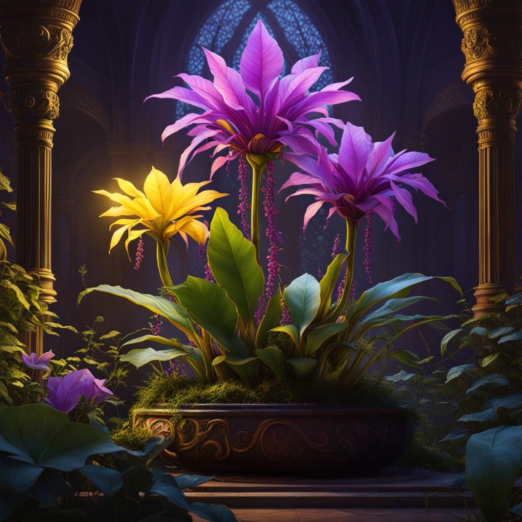 Magical plant - AI Generated Artwork - NightCafe Creator