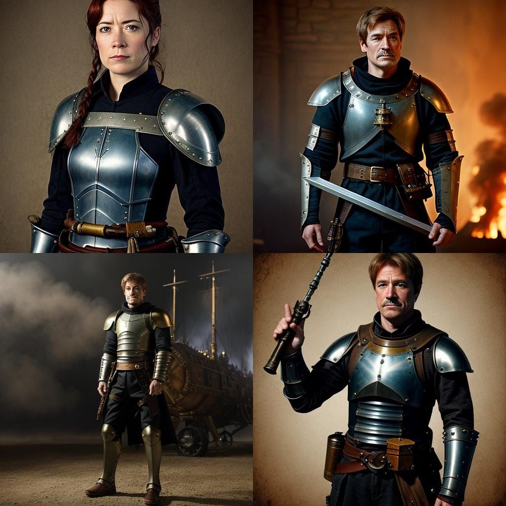 Captain Mal Reynolds from Firefly as a medieval knight - AI Generated ...