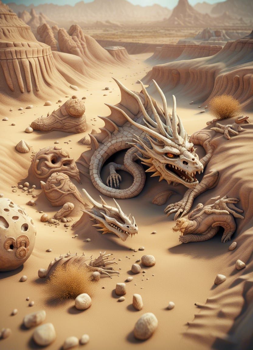 dragon bones - AI Generated Artwork - NightCafe Creator