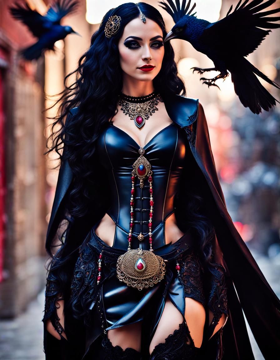 goth goddess + + + - AI Generated Artwork - NightCafe Creator