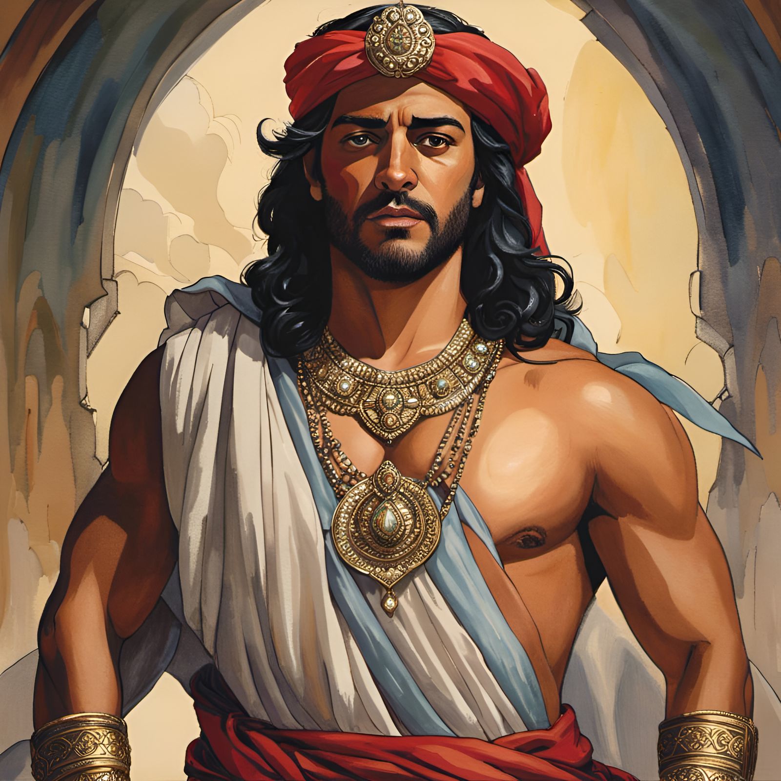 Ashur, Fighter in the Arenas of Dham Turiq - AI Generated Artwork ...