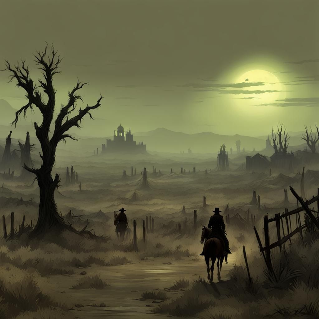 Undead nightmare fantasy landscape - AI Generated Artwork - NightCafe ...