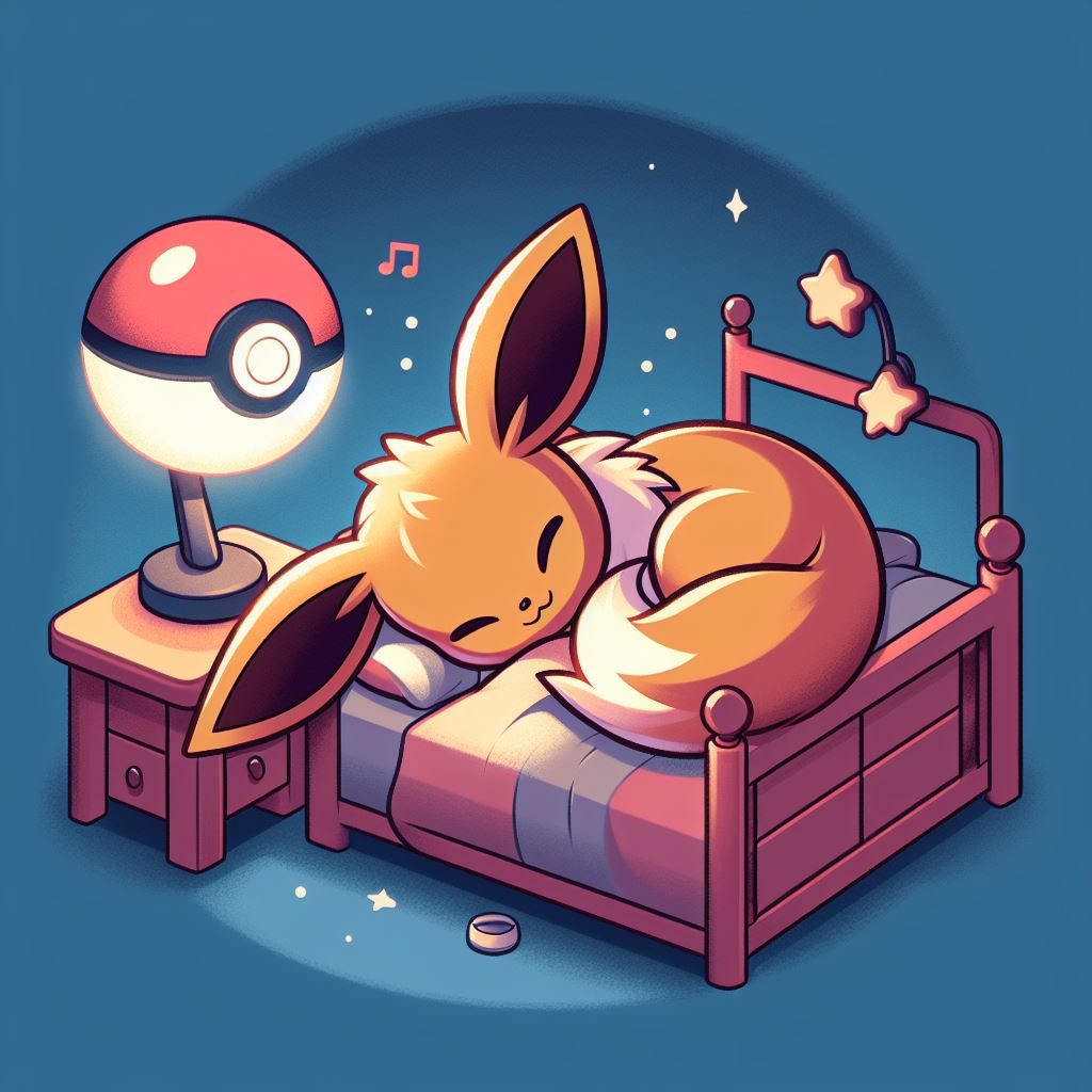 Sleepy Eevee - AI Generated Artwork - NightCafe Creator