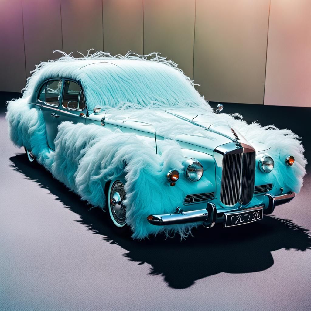 Fluffy Car - AI Generated Artwork - NightCafe Creator