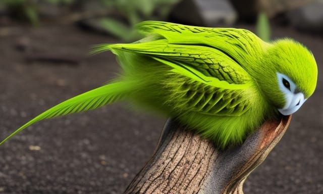 The Ghost Parrot - AI Generated Artwork - NightCafe Creator