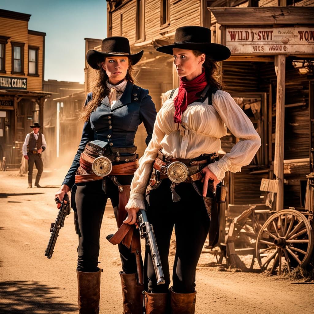 Women with big guns. - AI Generated Artwork - NightCafe Creator