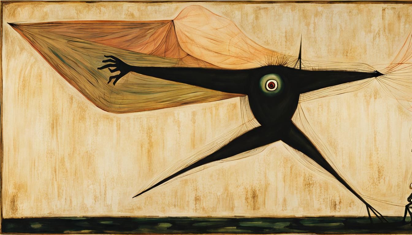 Cyclops is a witch flying in the darkness. By Francis Bacon and Paul ...