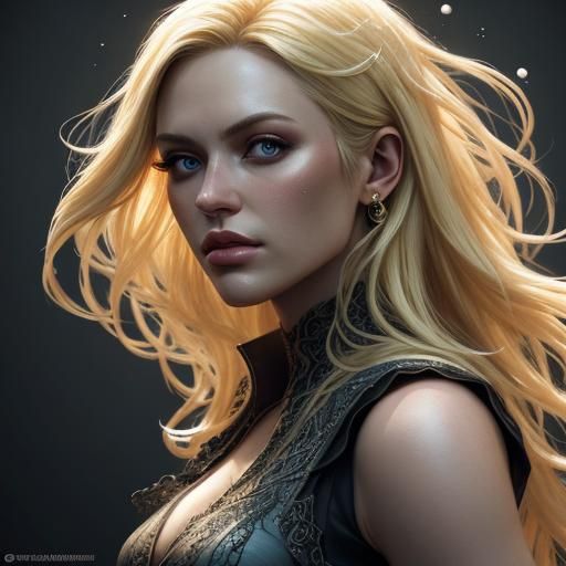Young blonde woman - AI Generated Artwork - NightCafe Creator