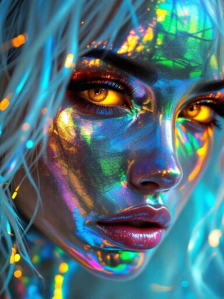 Prism Pulse: The Eyes of a Neon Soul