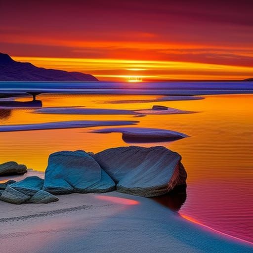 Sunset Mirage - AI Generated Artwork - NightCafe Creator